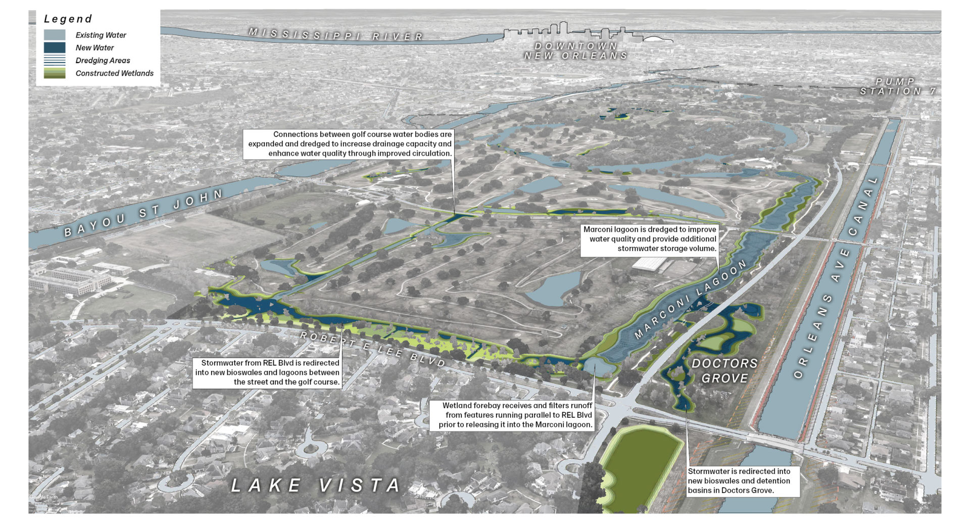 City Park Green Infrastructure Network – Waggonner & Ball