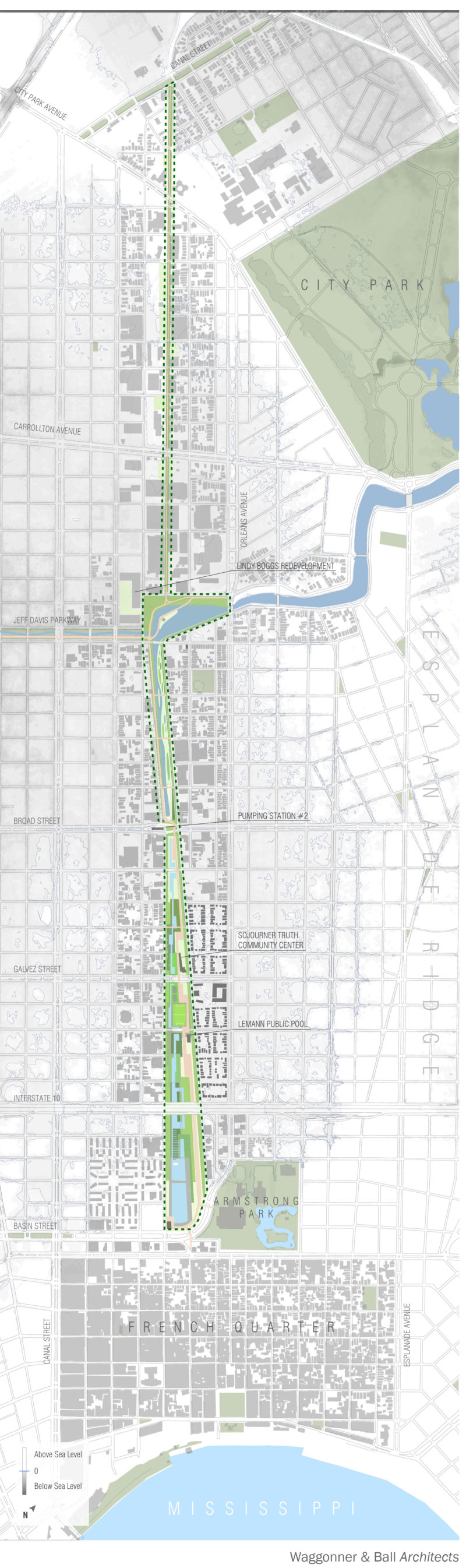 Lafitte Greenway Sustainable Water Design – Waggonner & Ball